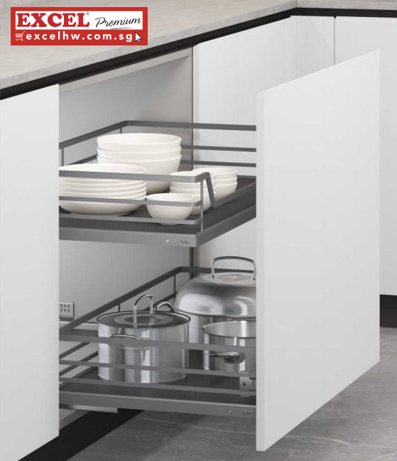 Damiano - Matte Black Series SUS304 Soft-Closing Pull Out Wire Basket ...