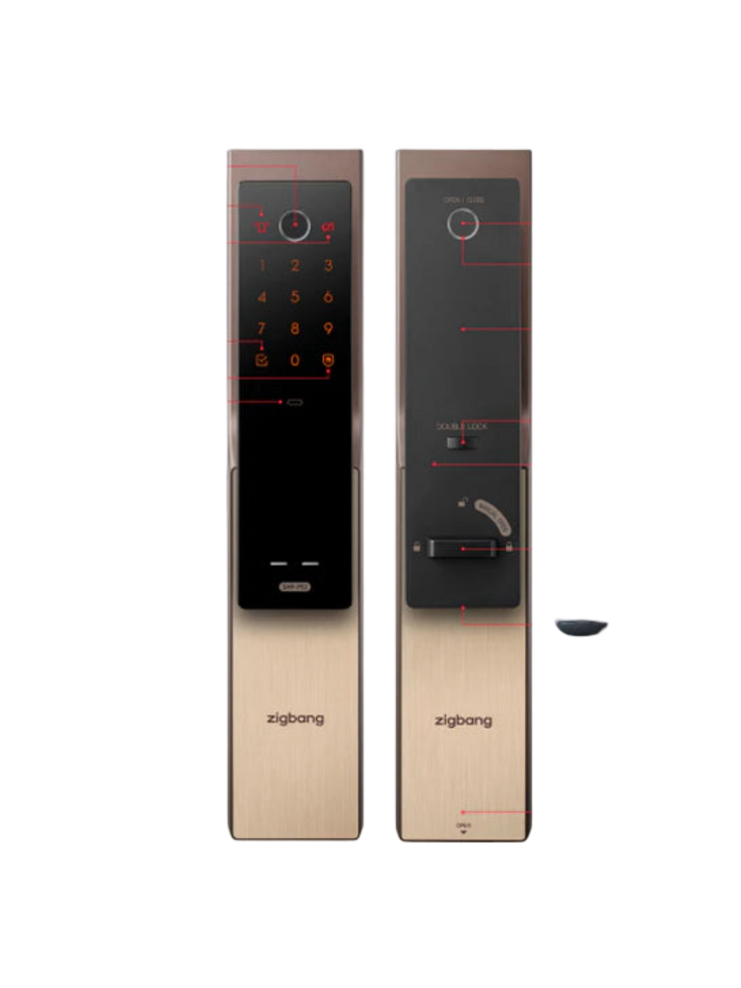 Zigbang SHP-P52 Digital Door Lock — Excel Hardware