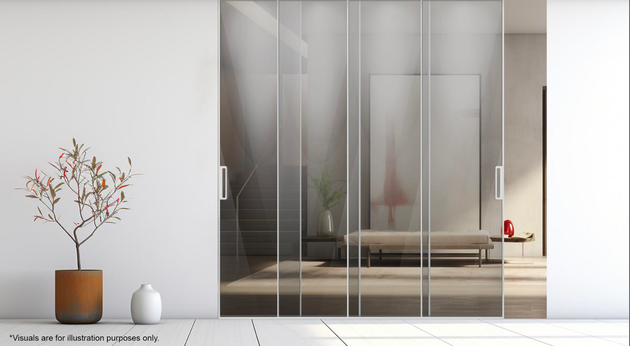 (35x08) Eclipsed 4 Panel Pulley Sliding Door — Excel Hardware